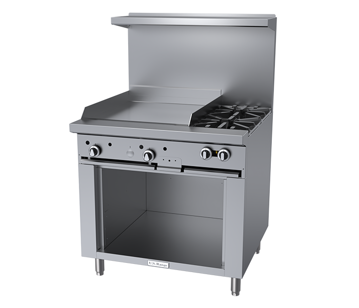 Garland Group - US Range U36-2G24 U-Series 36" Combination Griddle/Open ...